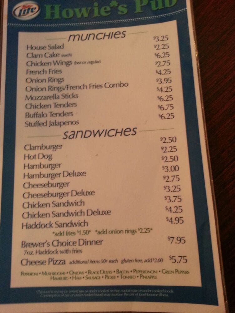 Howie's Pub — Portland Restaurants — Maine.com